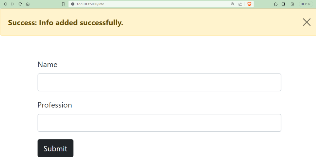 How To Flash Messages On Frontend Using Flask